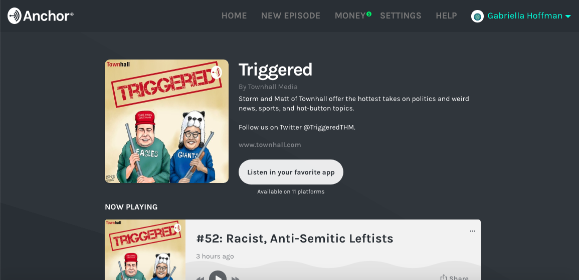 TRIGGERED Podcast Appearance — Episode #52 - Gabriella Hoffman